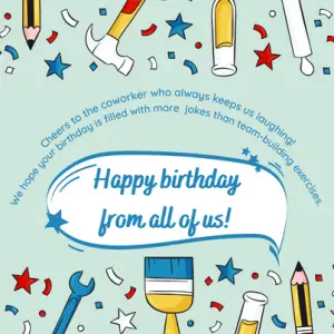 56 Funny Happy Birthday Wishes for Coworker | I-Wish-You