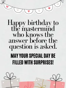 42 Funny Birthday Wishes for Intelligent Friend | I-Wish-You