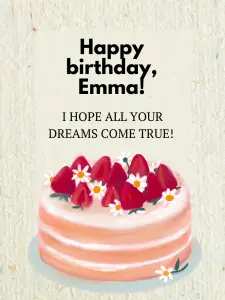 Happy Birthday Emma - 46 Amazing Wishes(+7 Free Cards)