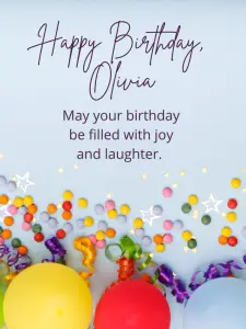 Happy Birthday Olivia - 40 Special Wishes(+7 Free cards)