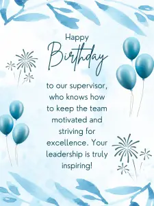 43 Amazing Birthday Wishes for Supervisor | I-Wish-You
